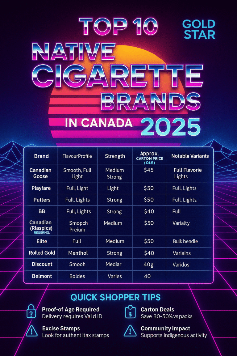 Top 10 Native Cigarette Brands in Canada 2026 [Guide]